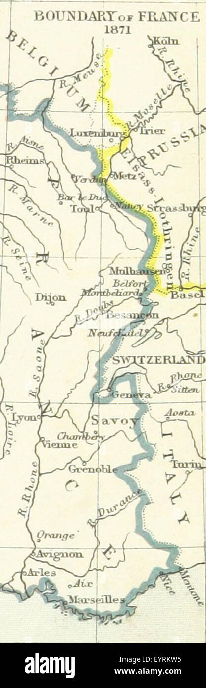 A photograph of a map from 'The Historical Geography of' showing page ...