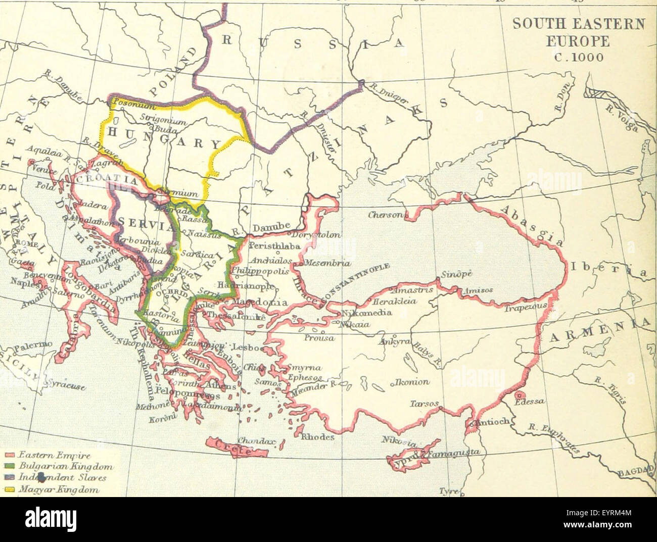 Image from page 98 of 'The Historical Geography of,' featuring a map ...