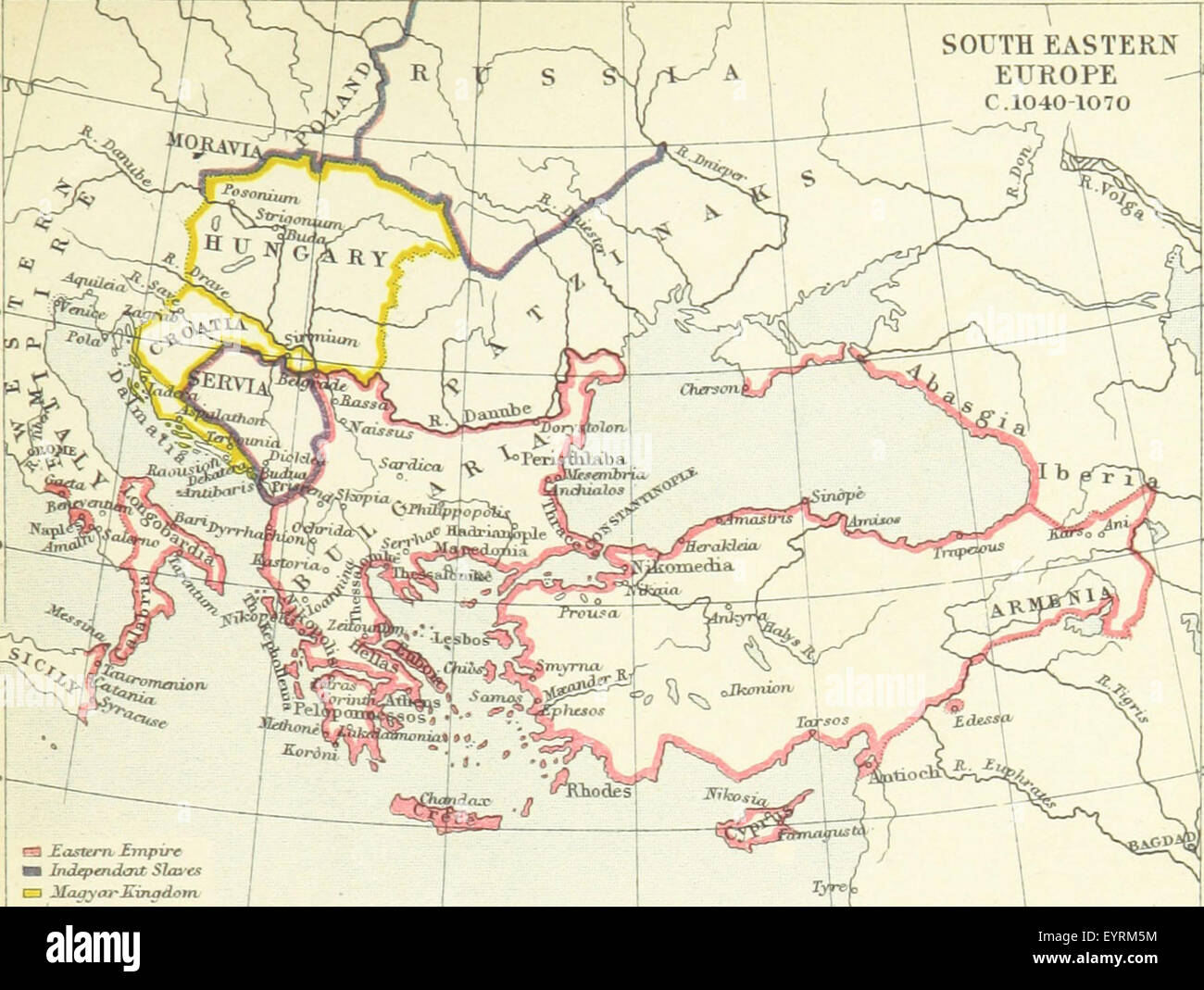 This image from 'The Historical Geography of' features a historical map ...