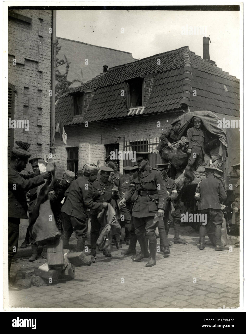 Image depicting the officer at the Indian Corps Headquarters Post ...