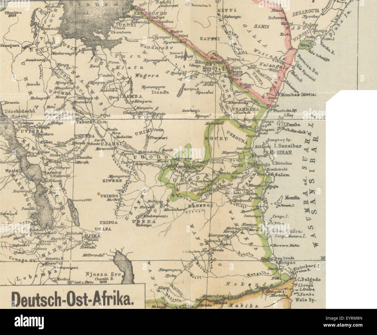 Map extracted from 'Deutschlands Kolonien' (Germany's Colonies ...
