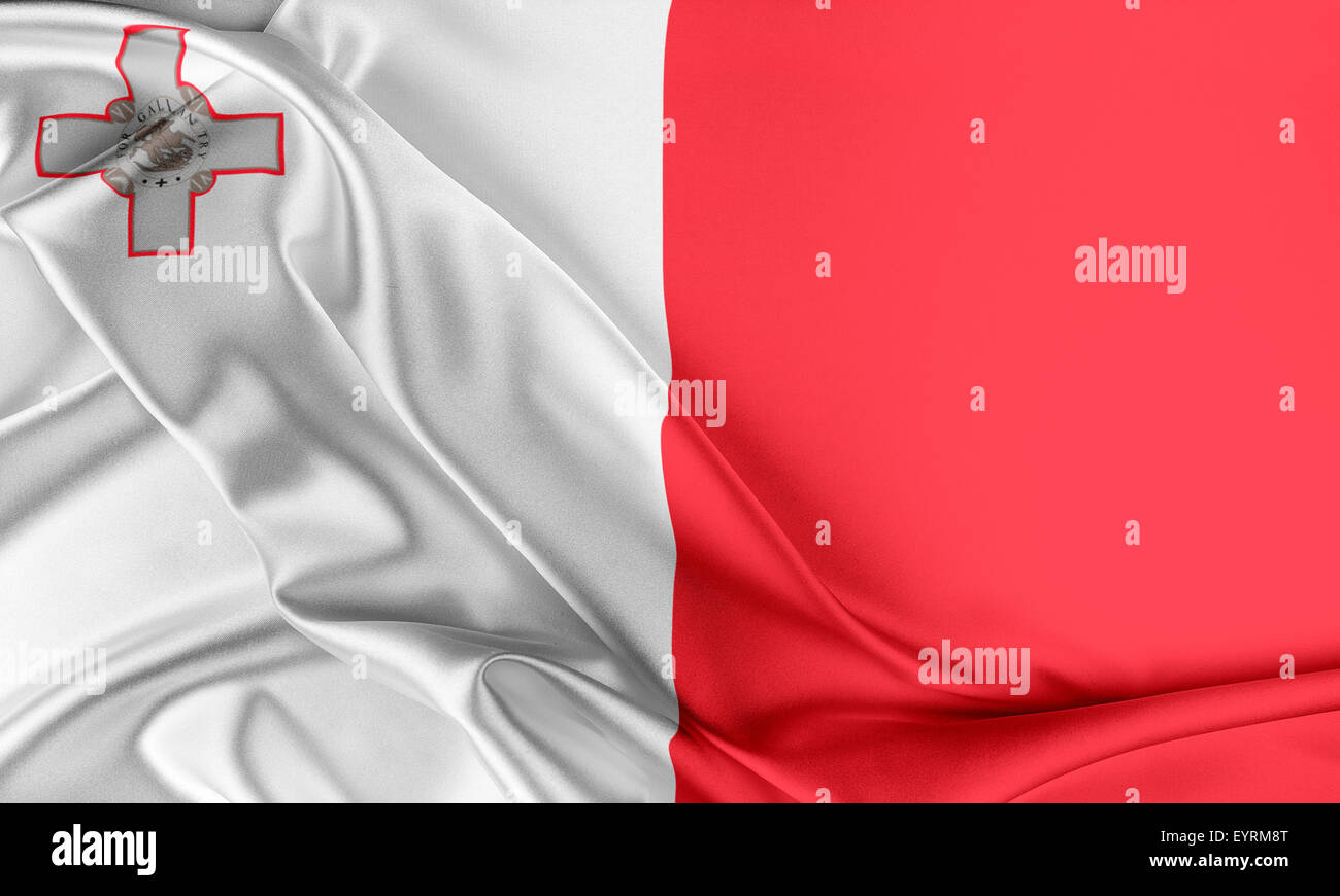 National flag of malta waving hi-res stock photography and images - Alamy