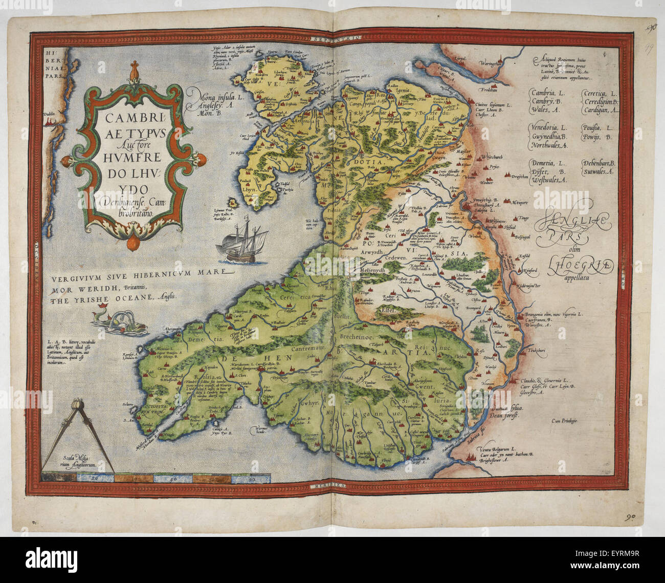 Map of anglesey hi-res stock photography and images - Alamy