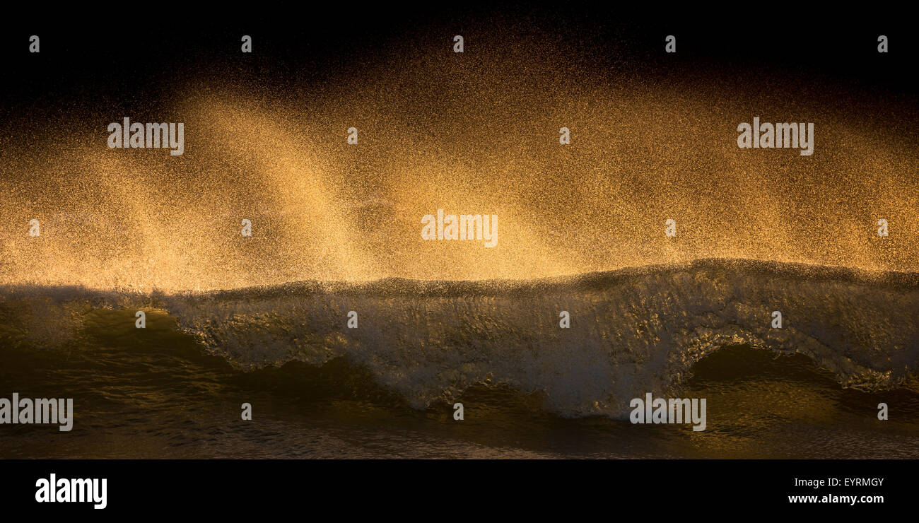 The USA, America, wave, backlight, water, sea, drop, wind, color ...