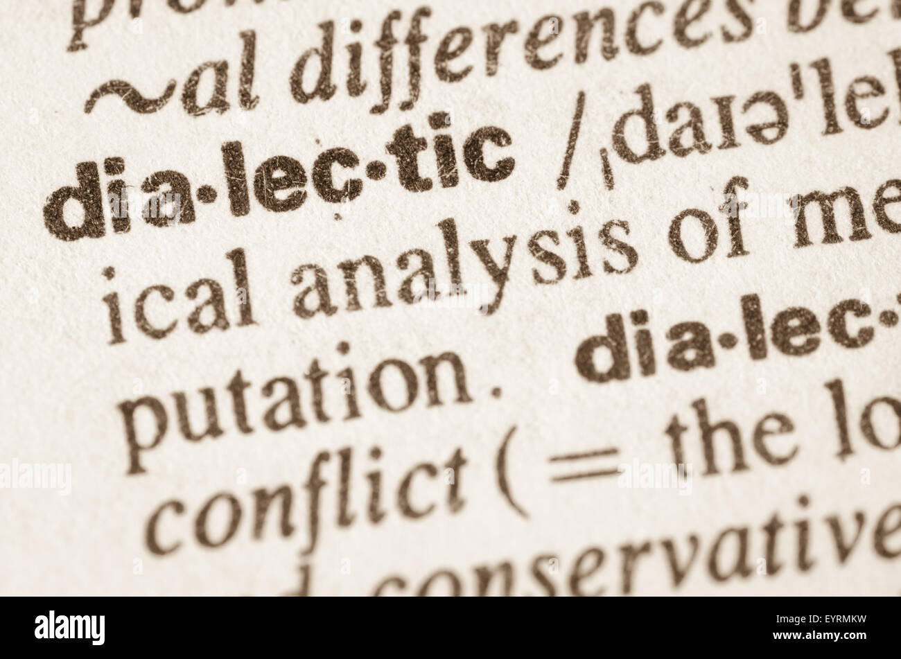Dialectics hi-res stock photography and images - Alamy