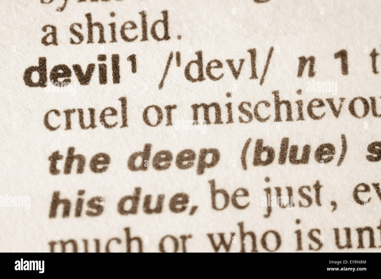 Devil is in the detail hi-res stock photography and images - Alamy