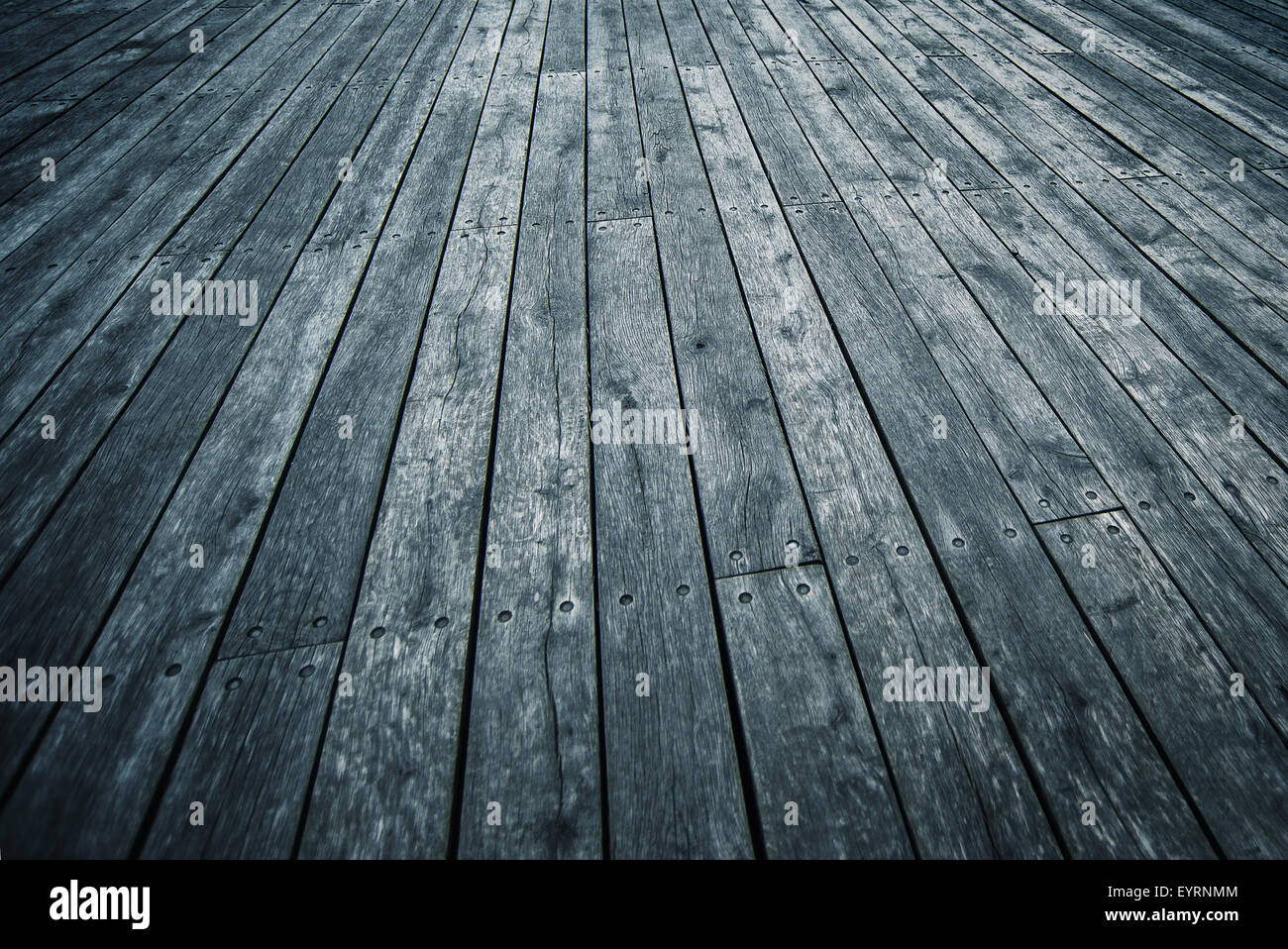 Rustic Wooden Boardwalk Texture in Perspective as Background for ...