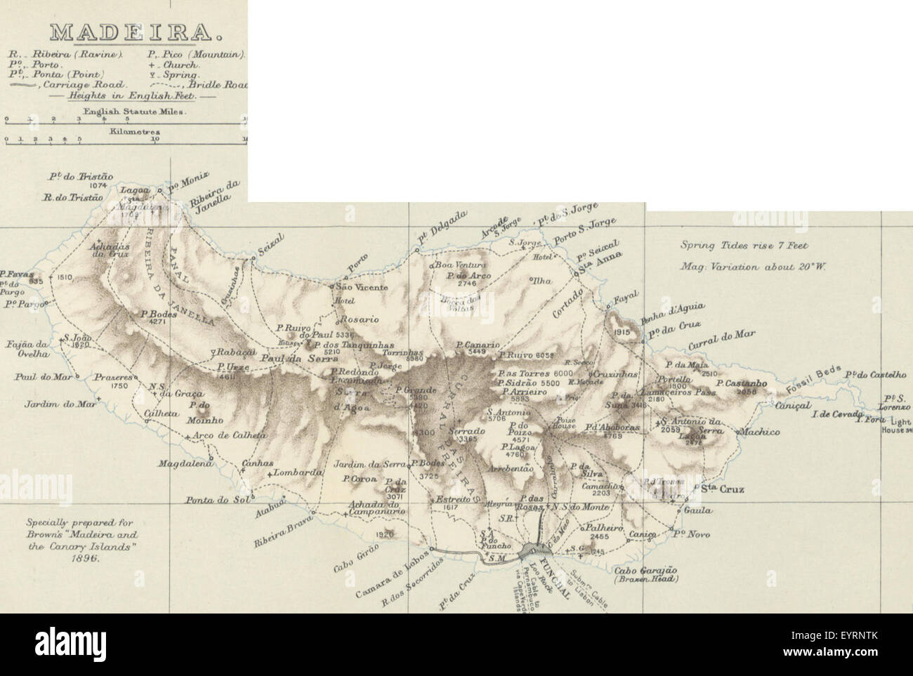 A map from page 115 of 'Madeira and the Canary', possibly showing maps ...