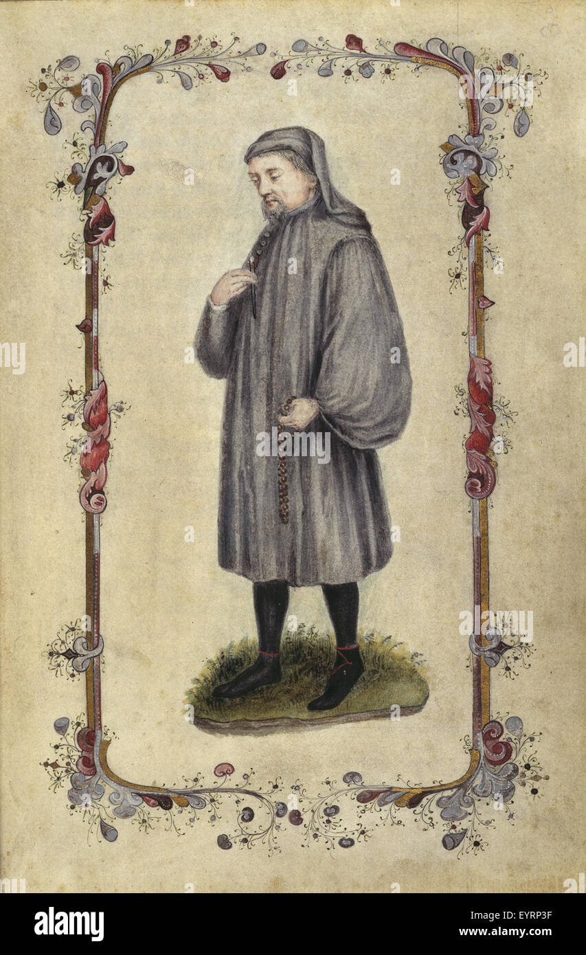 The image depicts a page from Geoffrey Chaucer's 'The Canterbury Tales ...