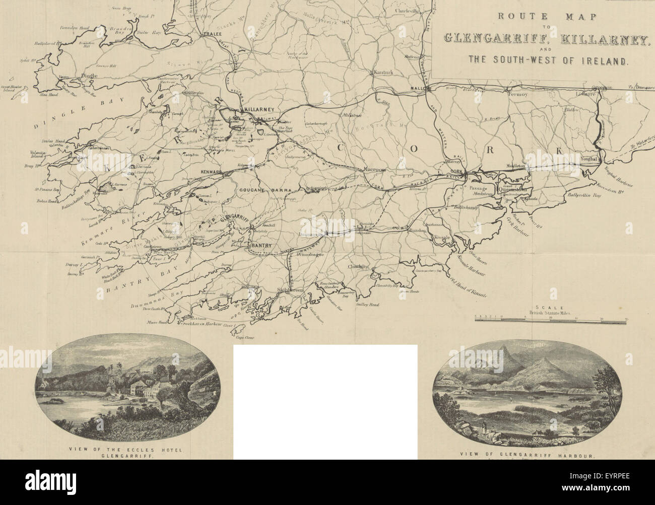 Map extracted from page 12 of 'Notes on Glengarriff', providing a ...
