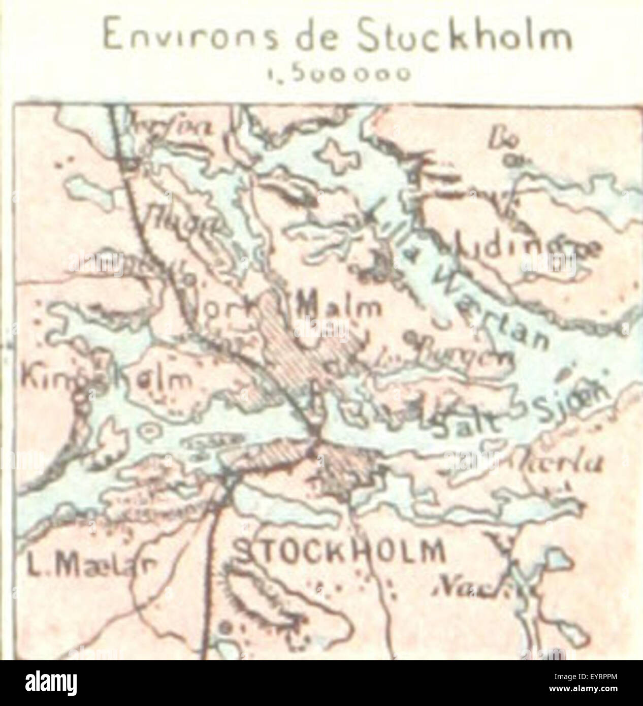 This map from 'Geographie Generale' illustrates general geographical ...