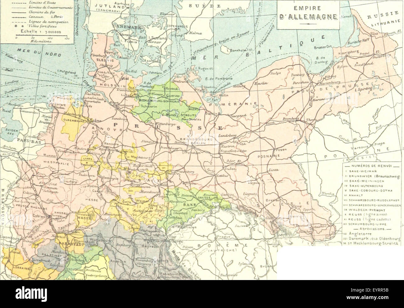A map from page 131 of 'Geographie Générale Avec,' likely illustrating ...