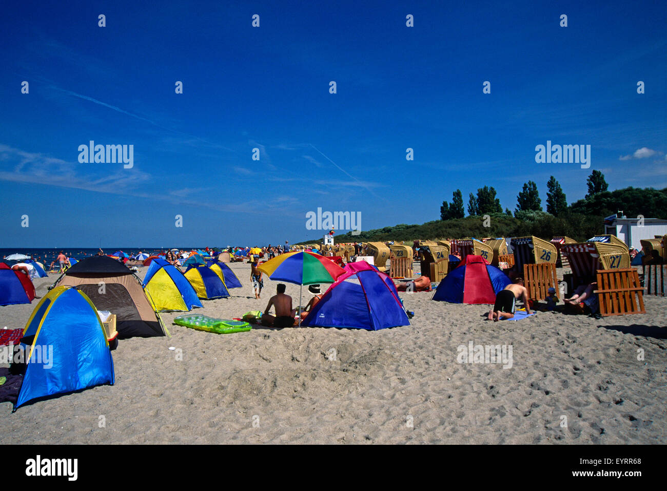 Island Poel, Timmendorf beach, beach igloos Stock Photo - Alamy