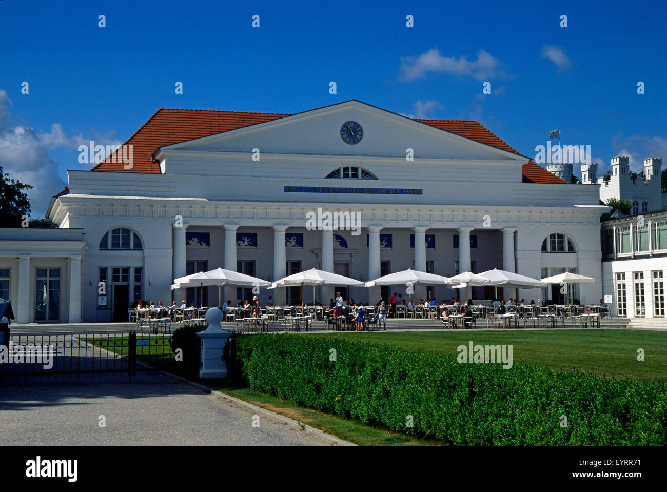 Holy dam, Grand Hotel, terrace Stock Photo - Alamy
