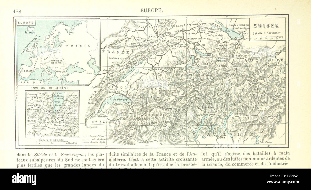 Image from page 132 of 'Geographie Génerale', showing a geographical ...