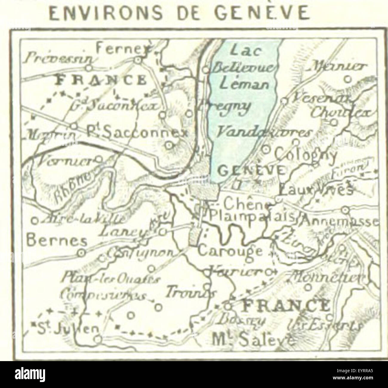 This image from page 132 of 'Geographie Generale' includes a detailed ...