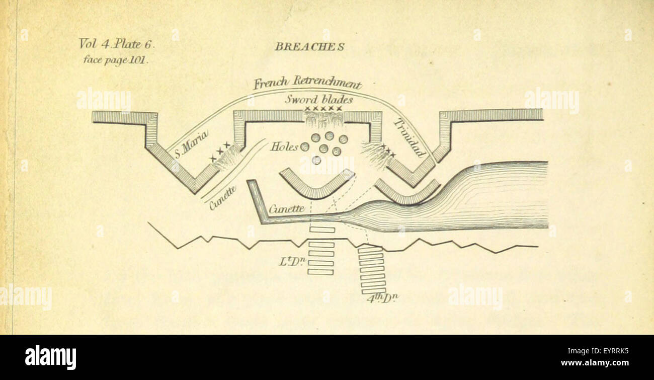 A map extracted from 'History of the War,' showing a geographical ...