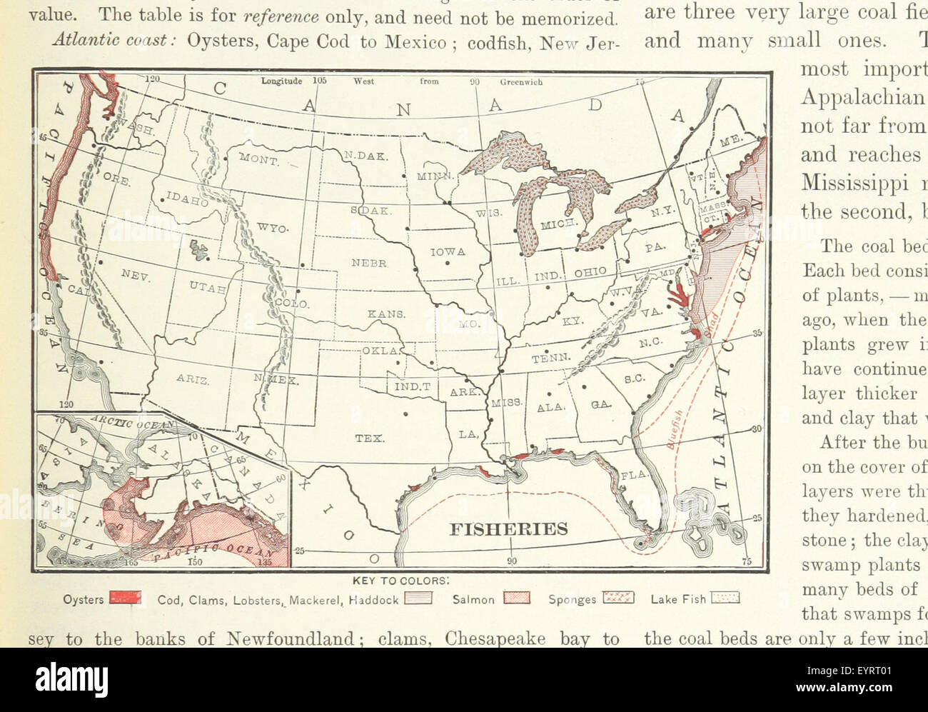 A detailed map or illustration from page 141 of 'Advanced Geography ...