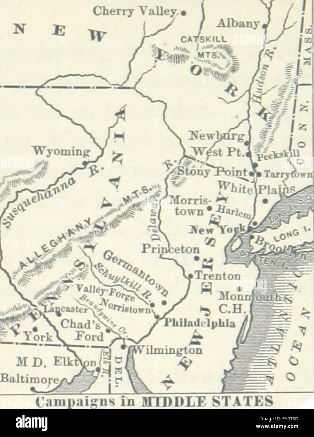 A historical map from 'A History of the World,' illustrating key ...