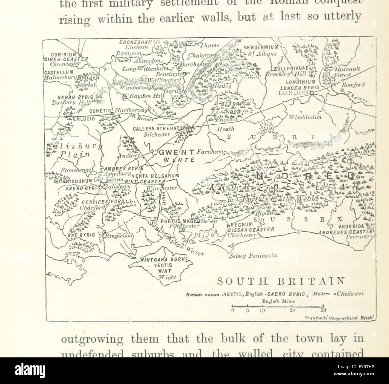 Illustration from 'The Making of England', depicting key historical ...