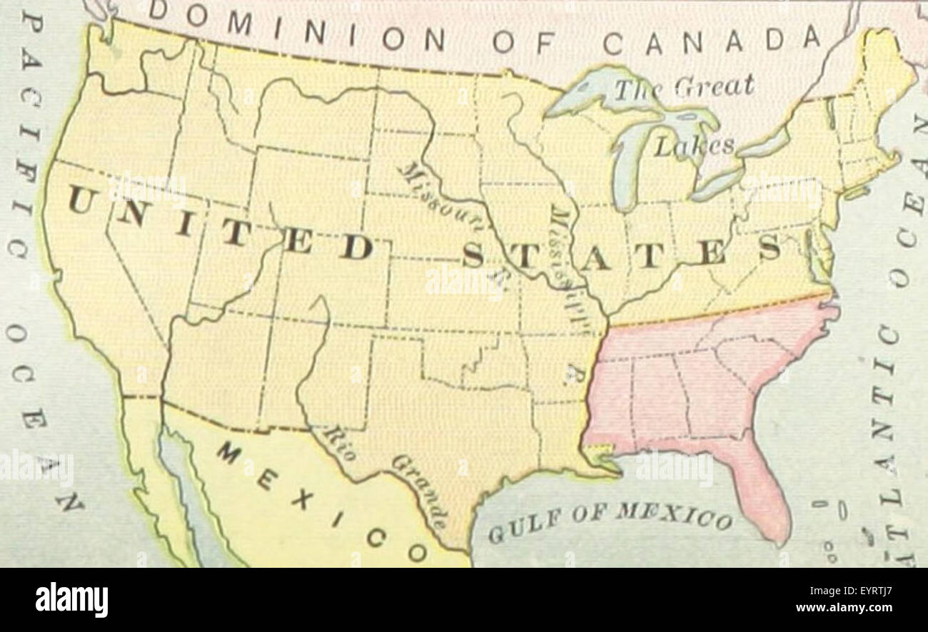 An image of a map from 'Advanced Geography', illustrating detailed ...