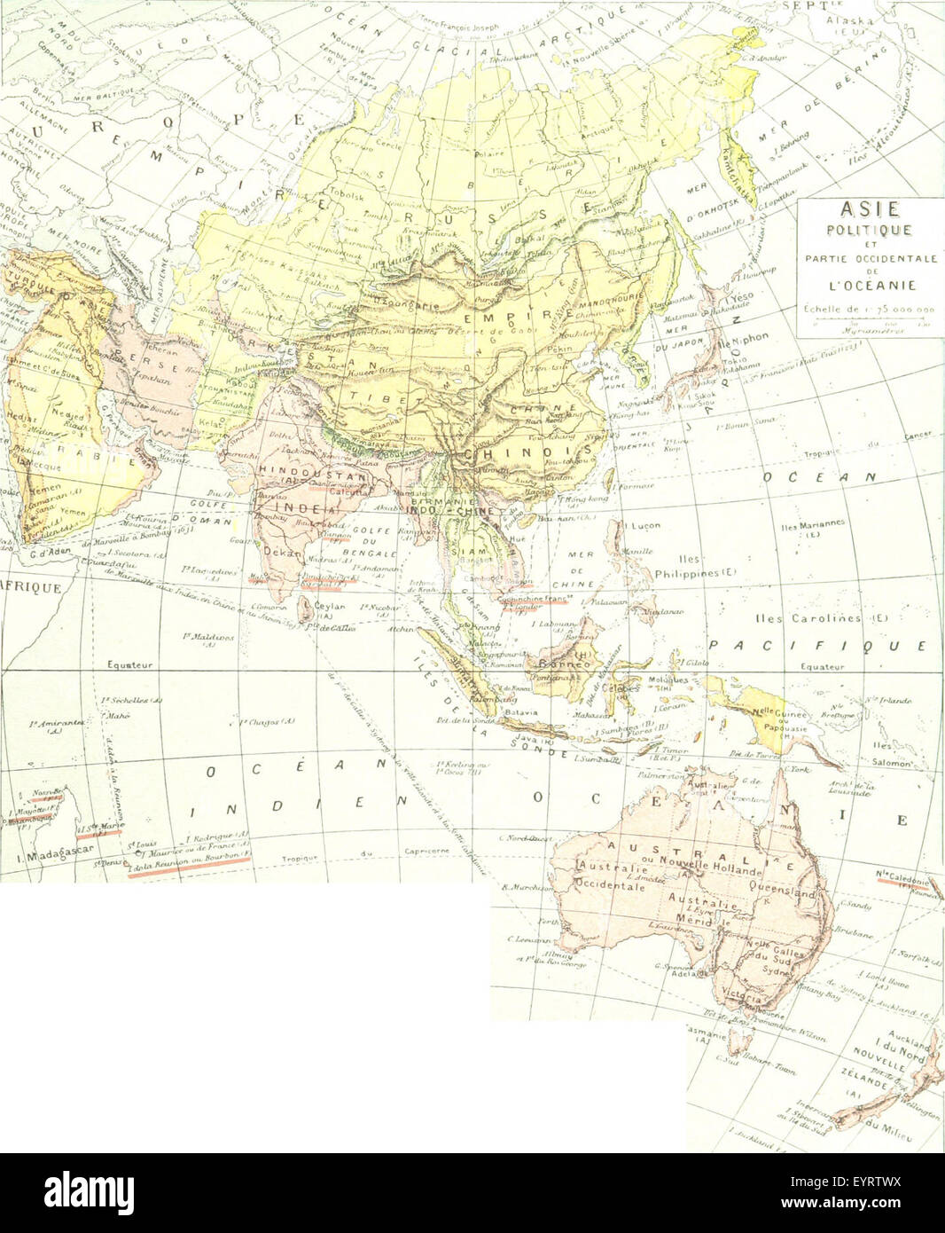 This image from 'Geographie Generale Avec' shows a map focusing on ...