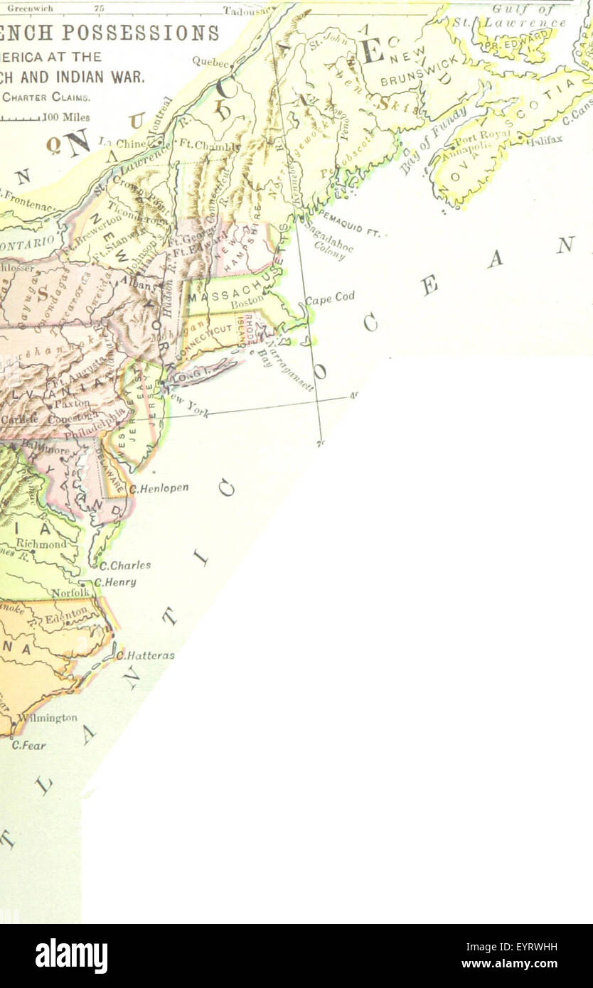 Historical map showing geographical features, part of a detailed study ...