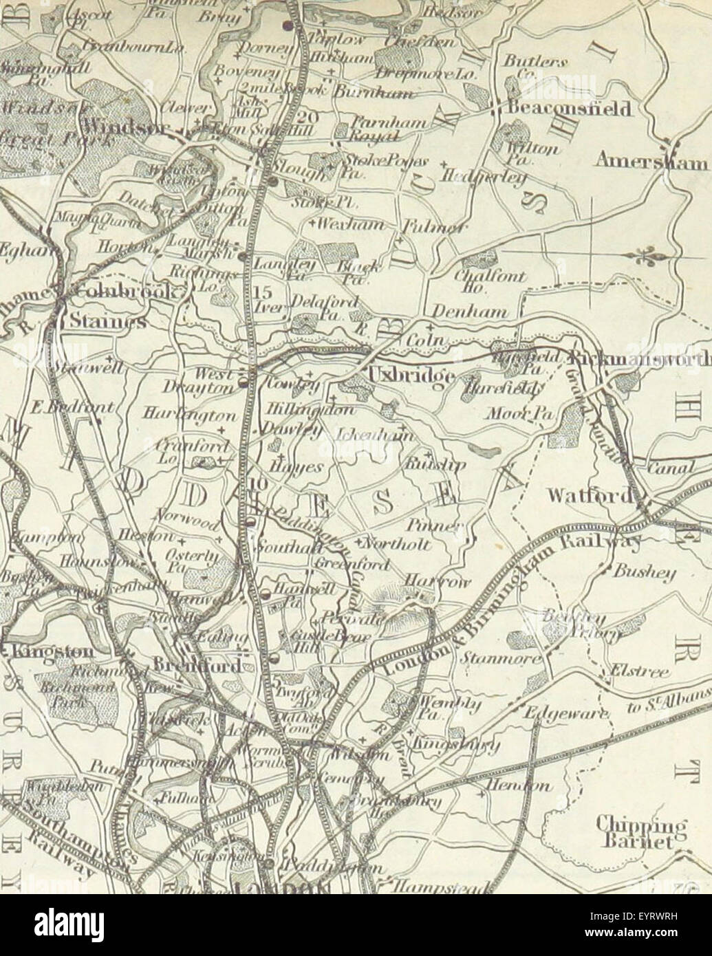 England map 19th century hi-res stock photography and images - Alamy