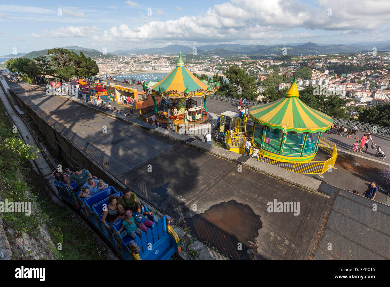 Amusement park on top of monte igueldo hi-res stock photography and ...
