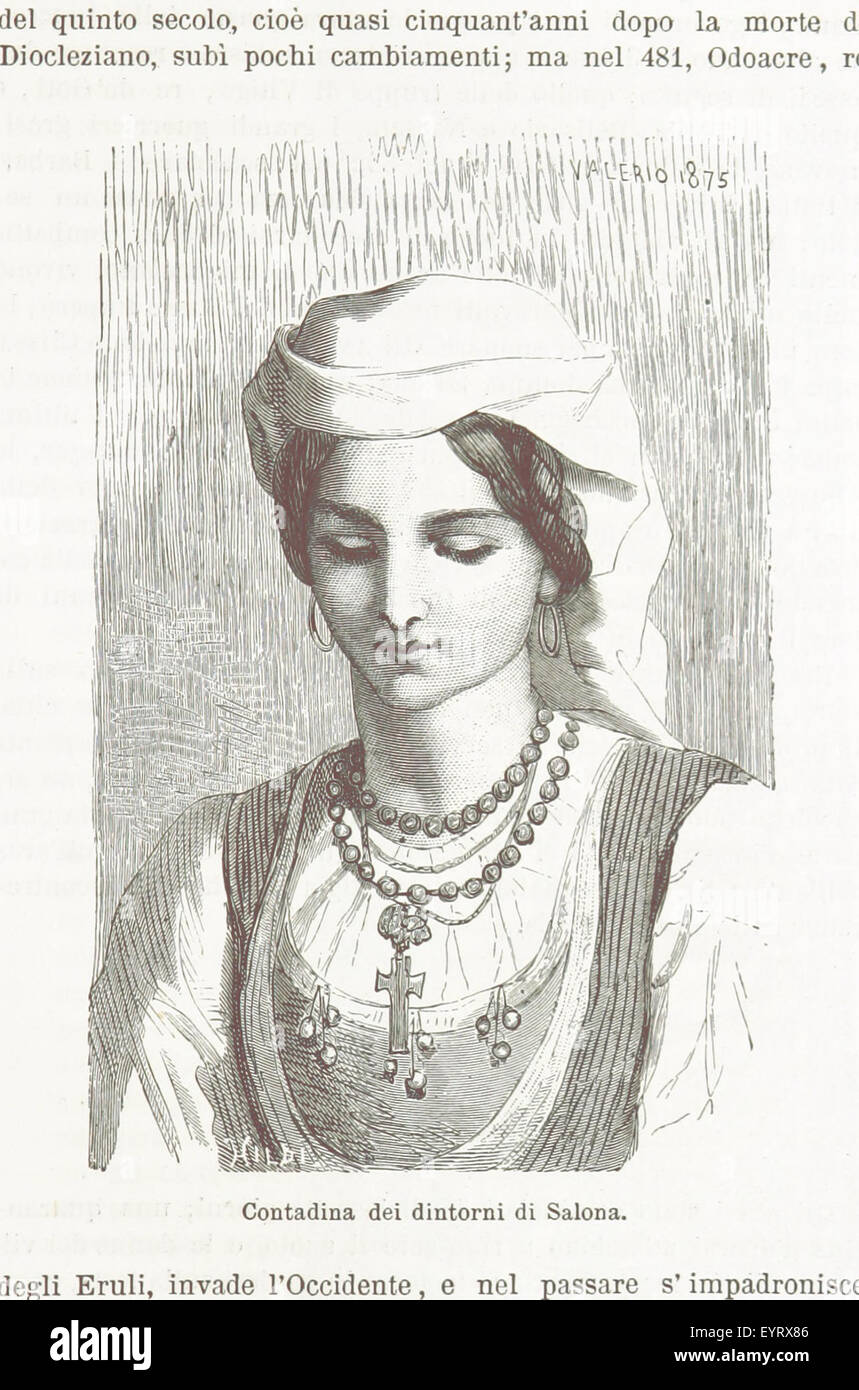 An illustration from 'La Dalmazia illustrata,' depicting the Dalmatian ...
