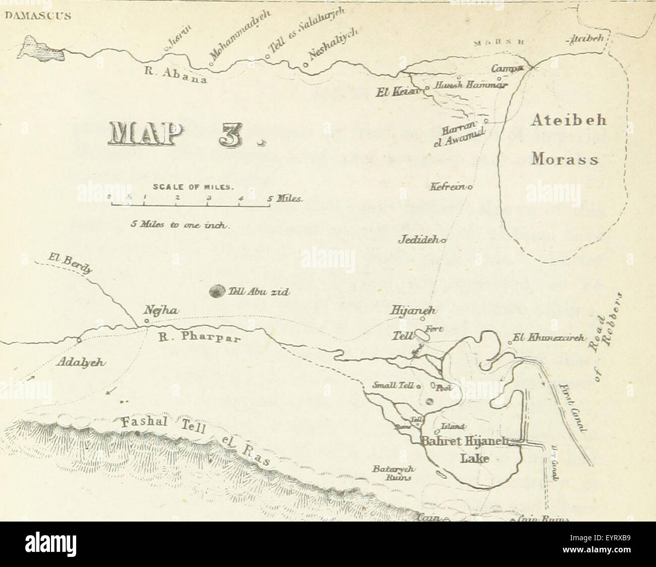 This map from page 178 of 'The Rob Roy on' illustrates a geographical ...
