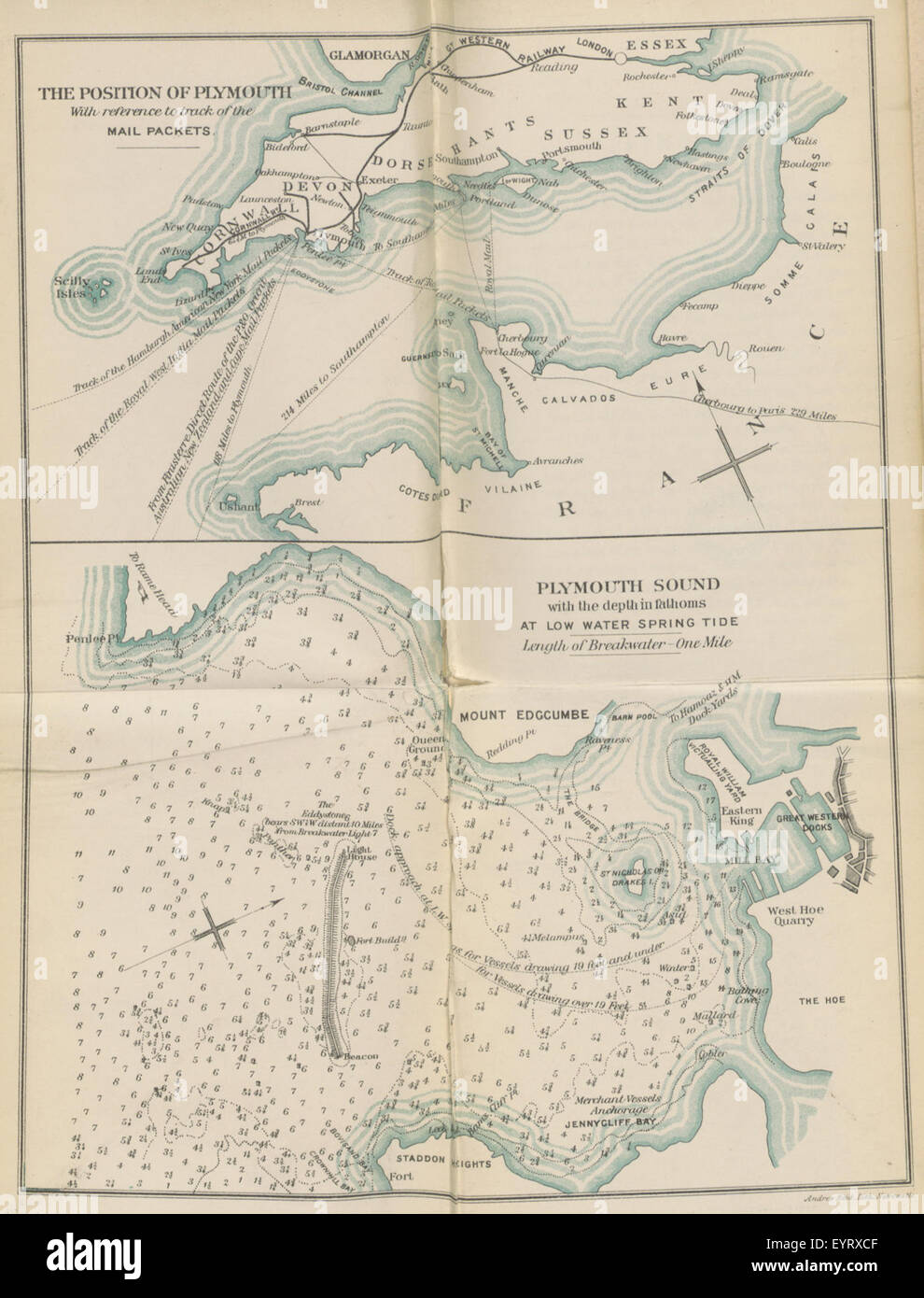 An image depicting the ports along the English Channel and the estate ...