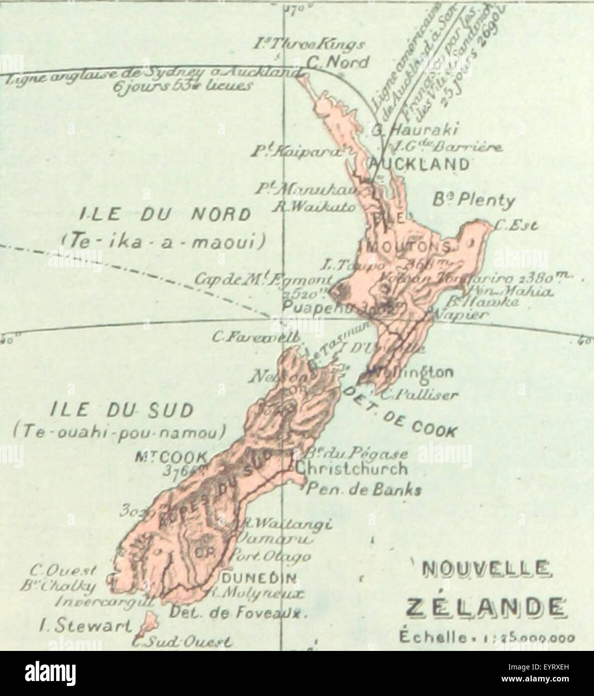 A map from page 181 of 'Geographie Generale', illustrating general ...