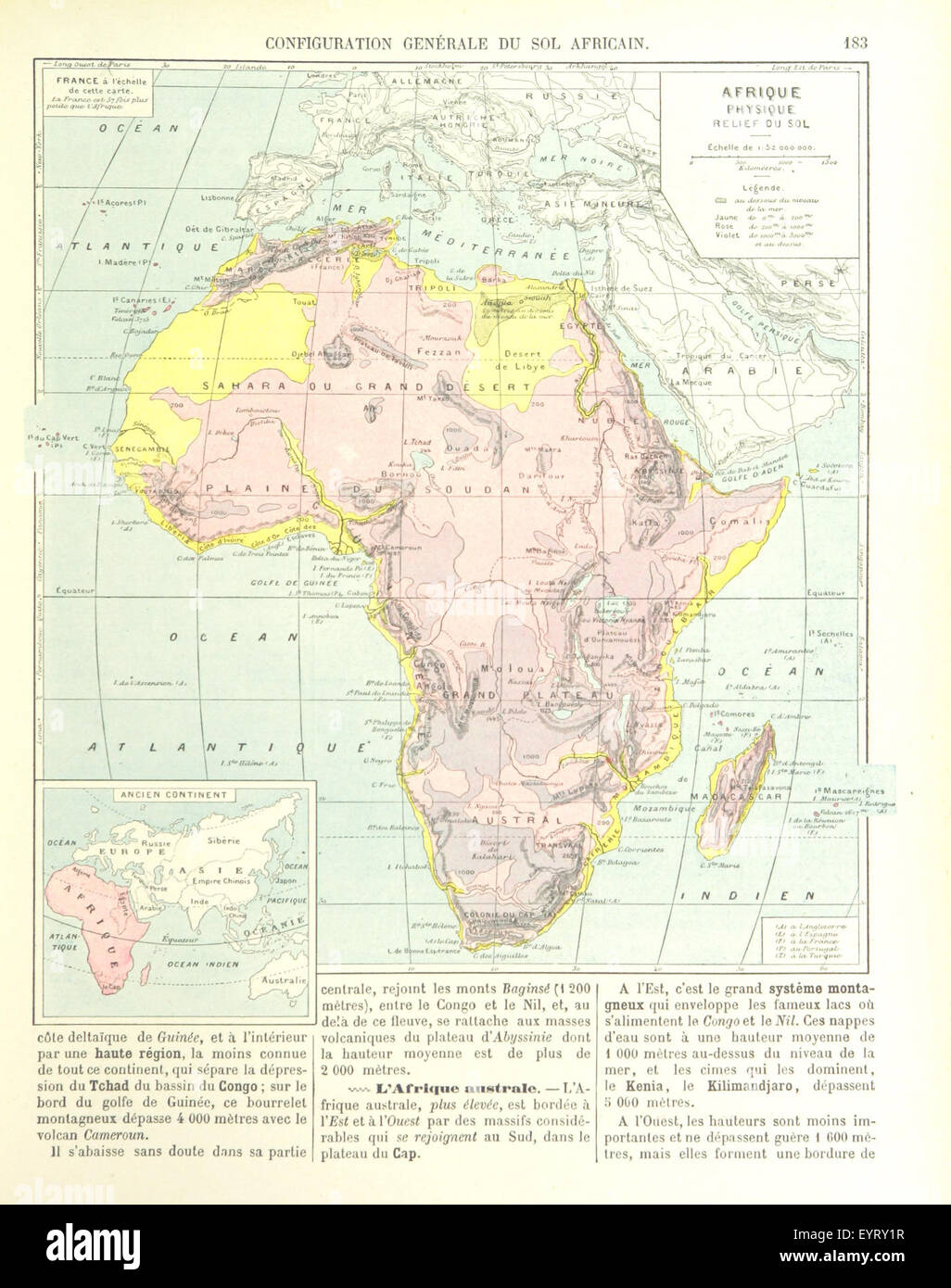 This image, from page 187 of 'Geographie Generale,' shows a ...