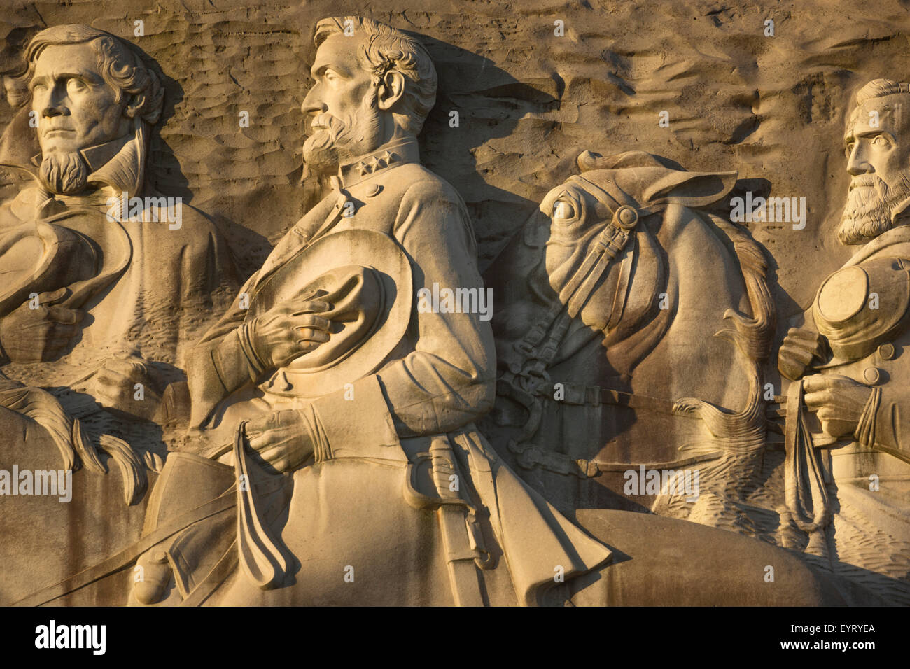 Stone mountain civil war carving hi-res stock photography and images ...