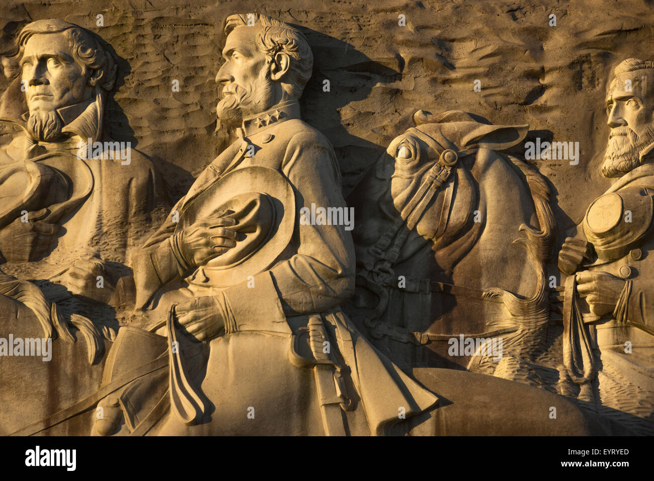 Confederate memorial stone mountain georgia hi-res stock photography ...