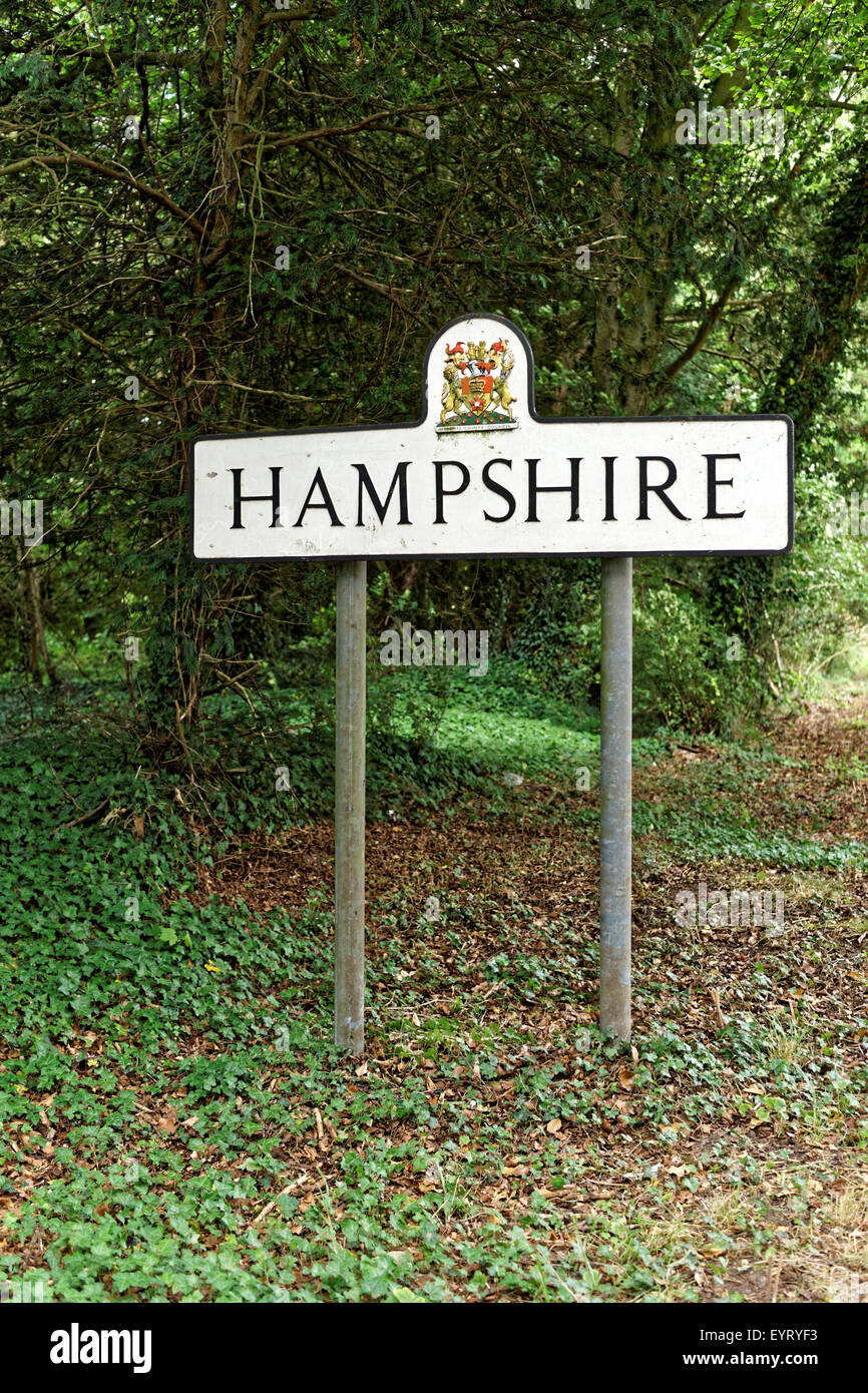 Hampshire County Road Sign High Resolution Stock Photography and Images ...