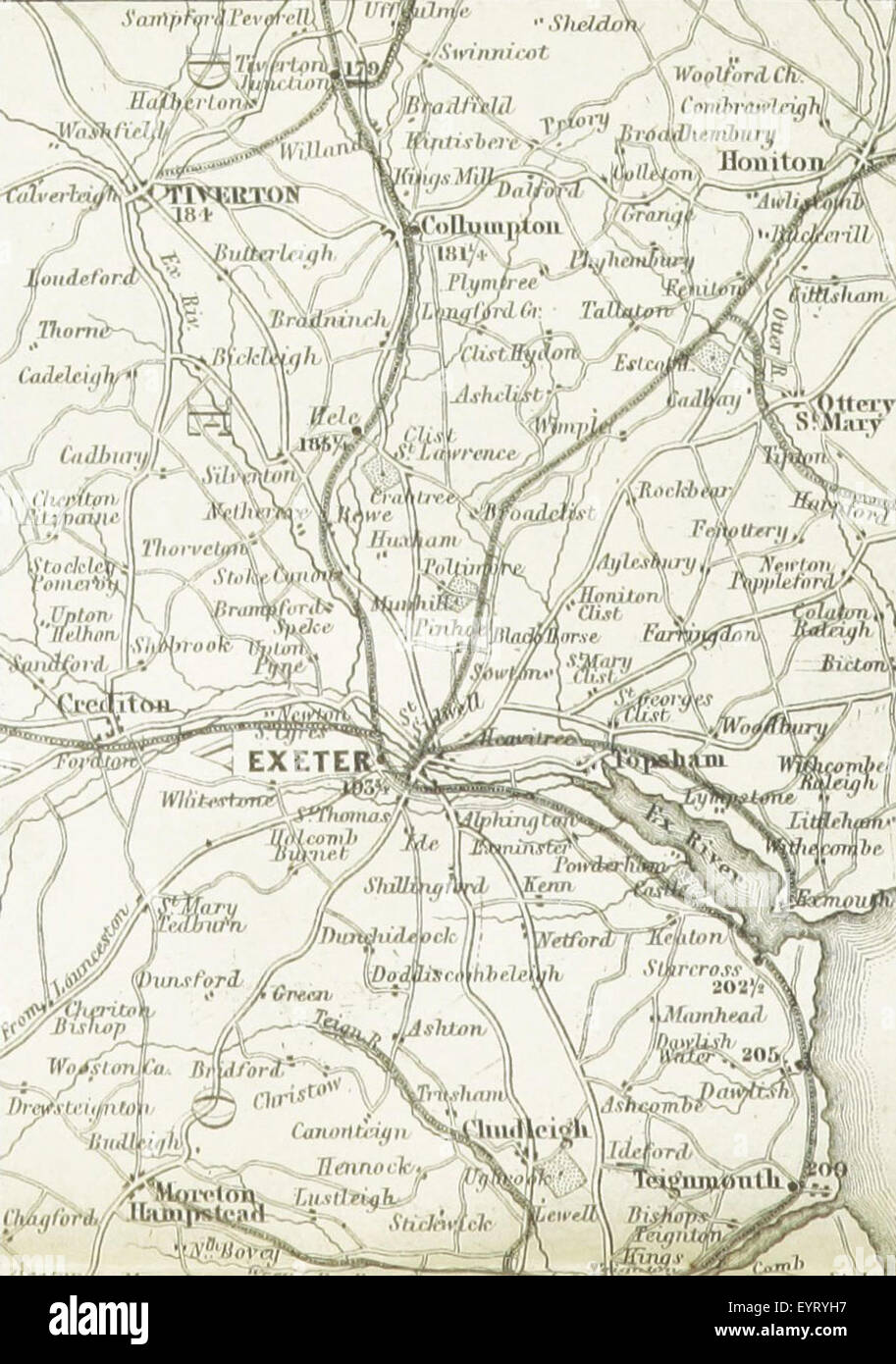 Map england 19th century railway hi-res stock photography and images ...