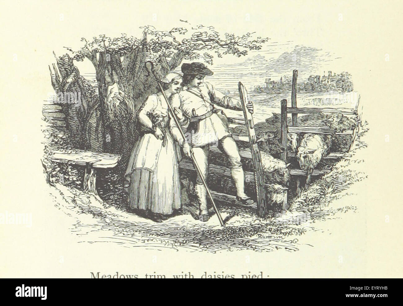 Image from page 196 of 'Favourite English Poems and Poets,' showing an ...