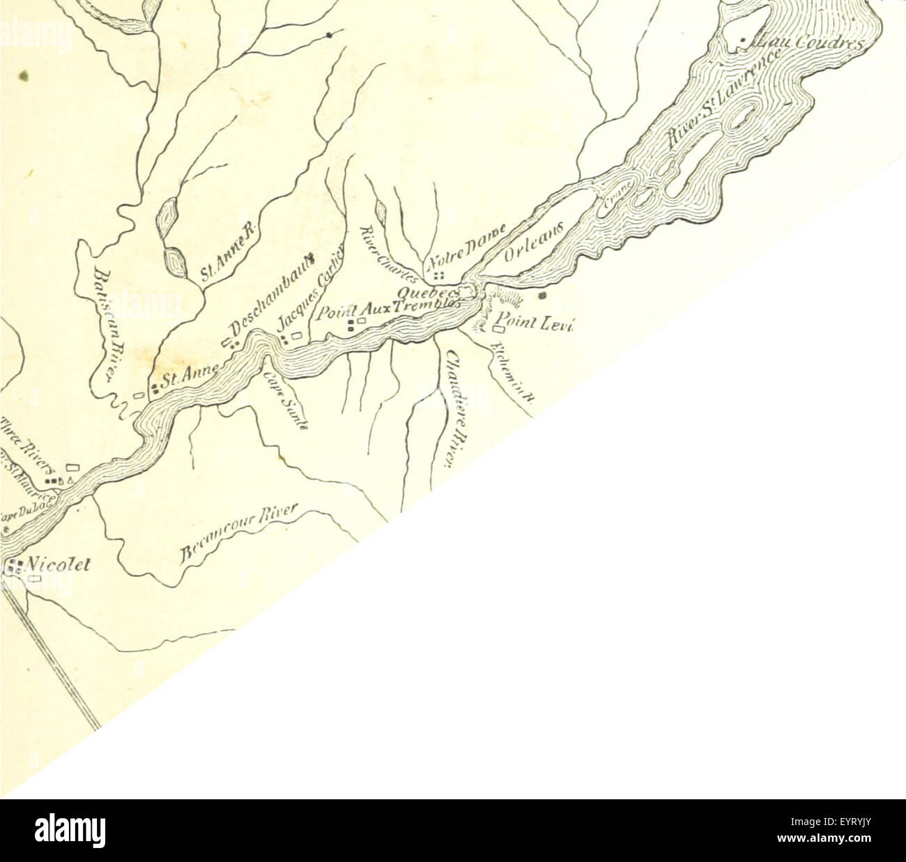 A map extracted from a Flickr image, displaying a detailed geographical ...