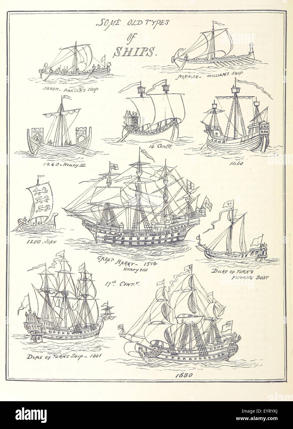 This image, from 'Sea Pictures', features a pen-and-pencil drawing ...