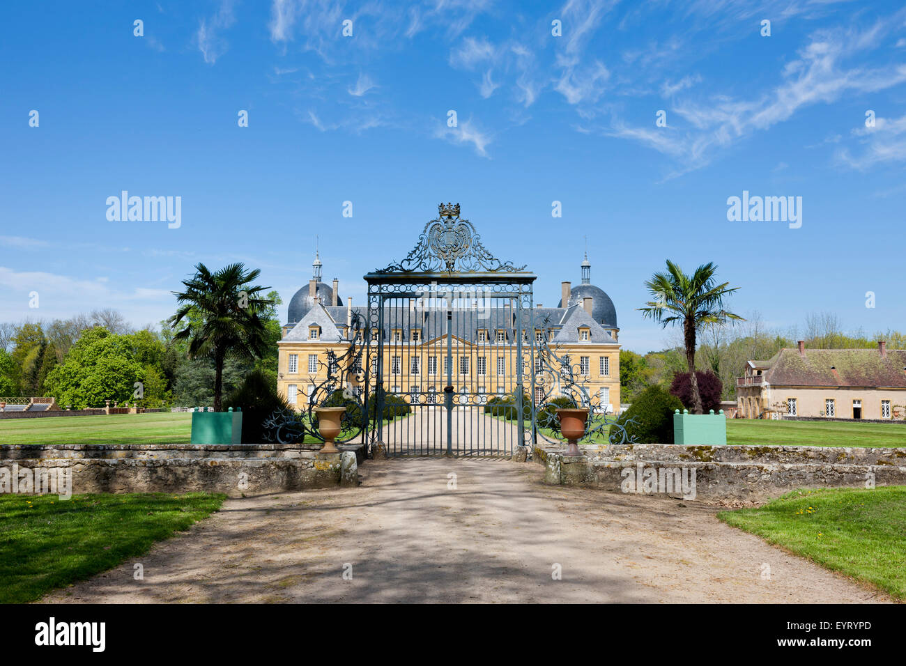 Château de Digoine', entrance, castle gate Stock Photo - Alamy