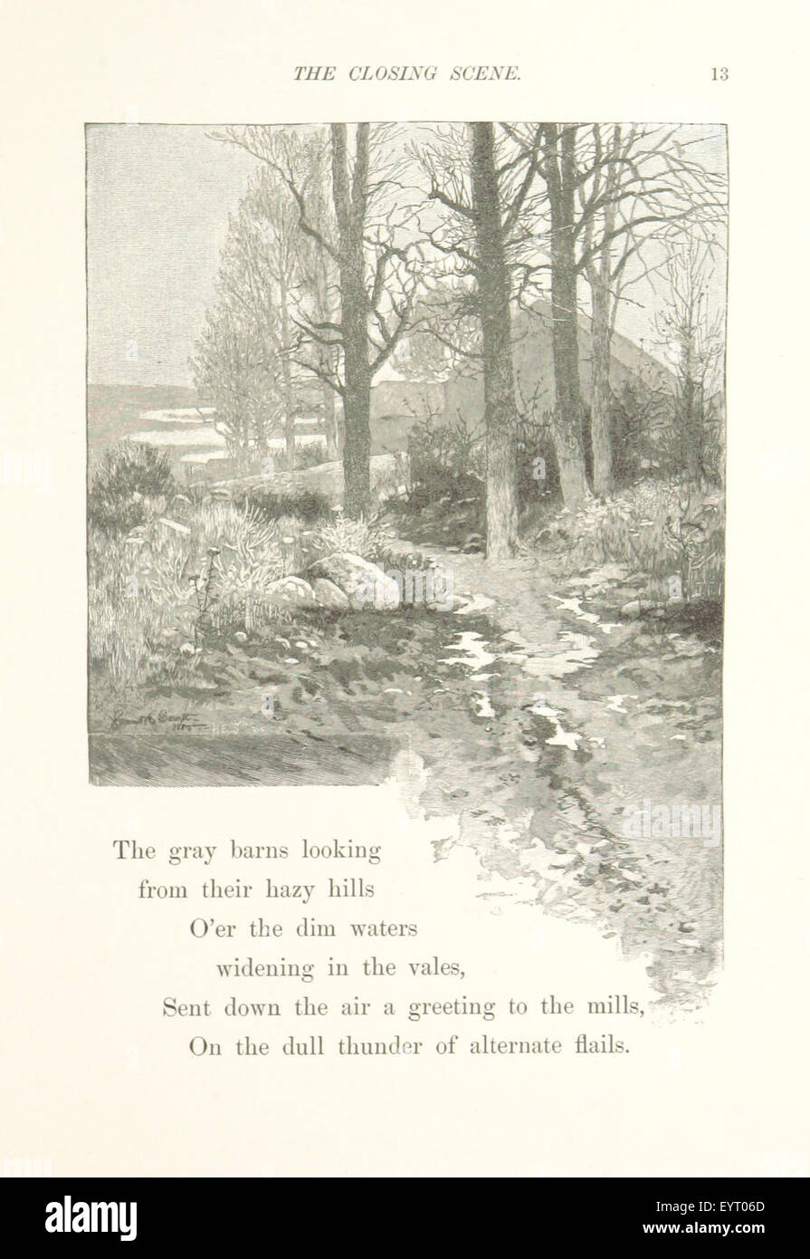 An image from page 21 of 'The Closing Scene', illustrating a poignant ...