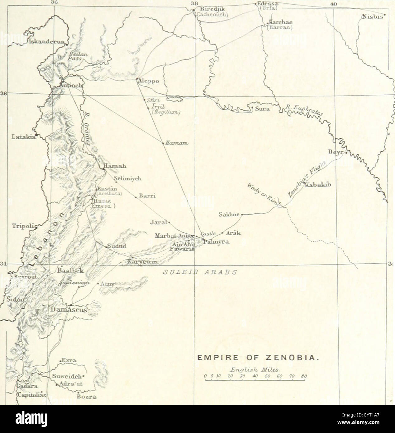 Map of palmyra hi-res stock photography and images - Alamy