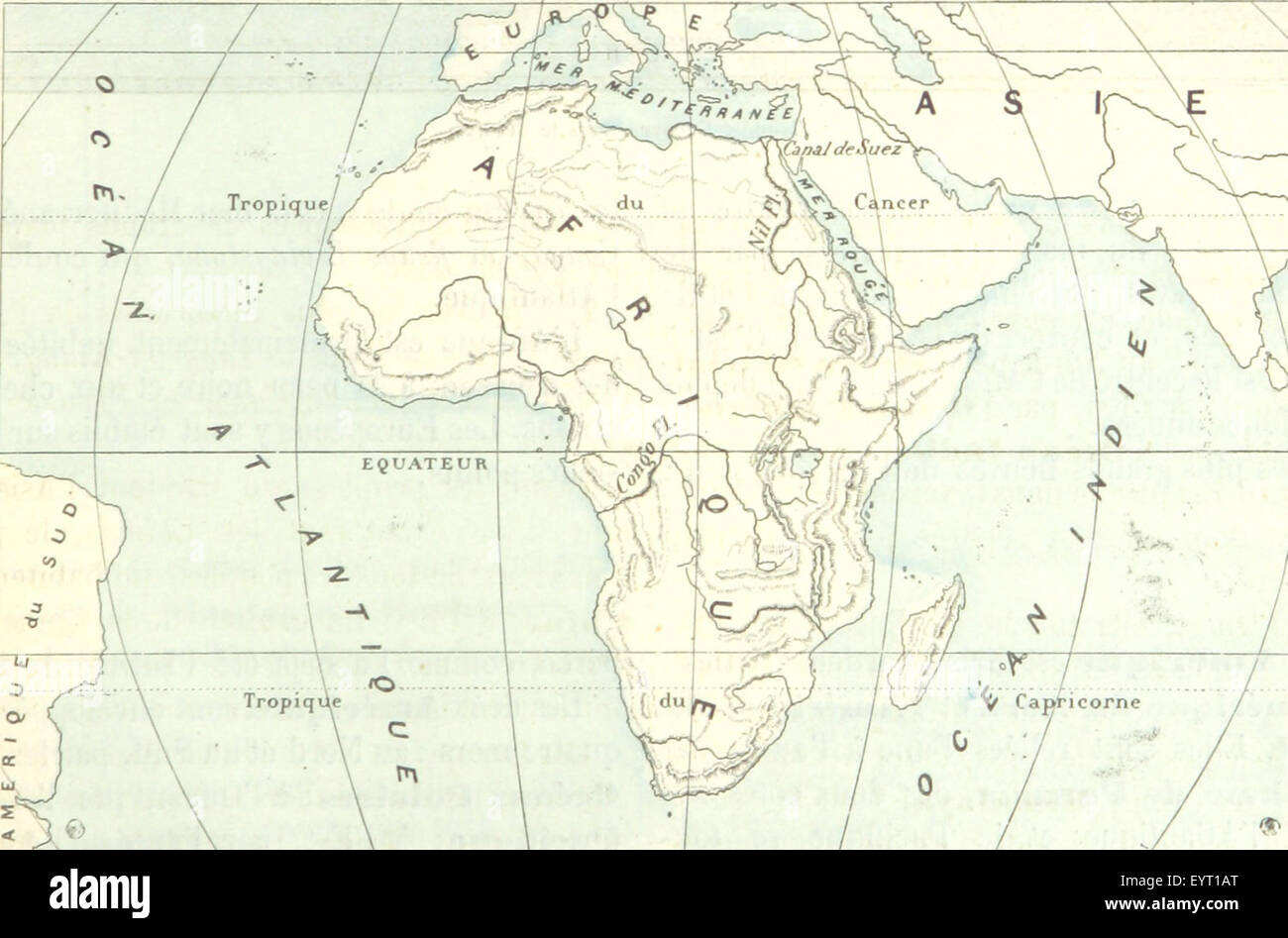 Image shows a historical map, possibly from a geography book or ...