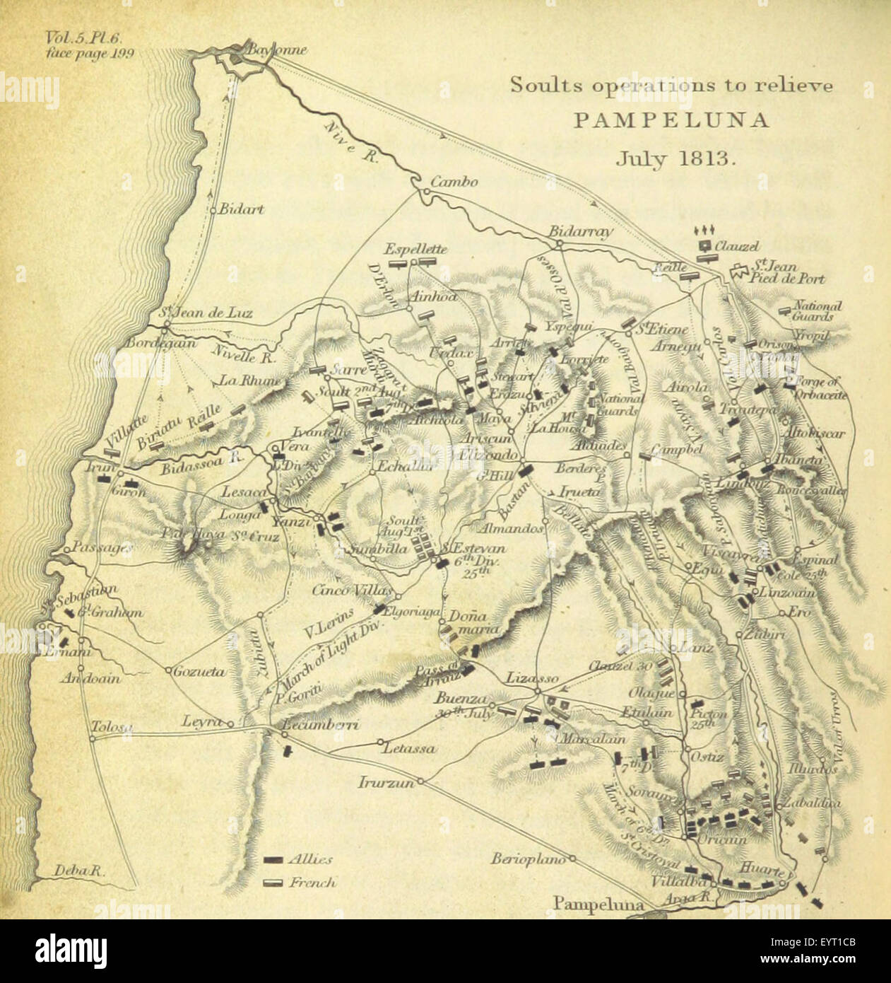 An image from 'History of the War in the Peninsula,' depicting the ...