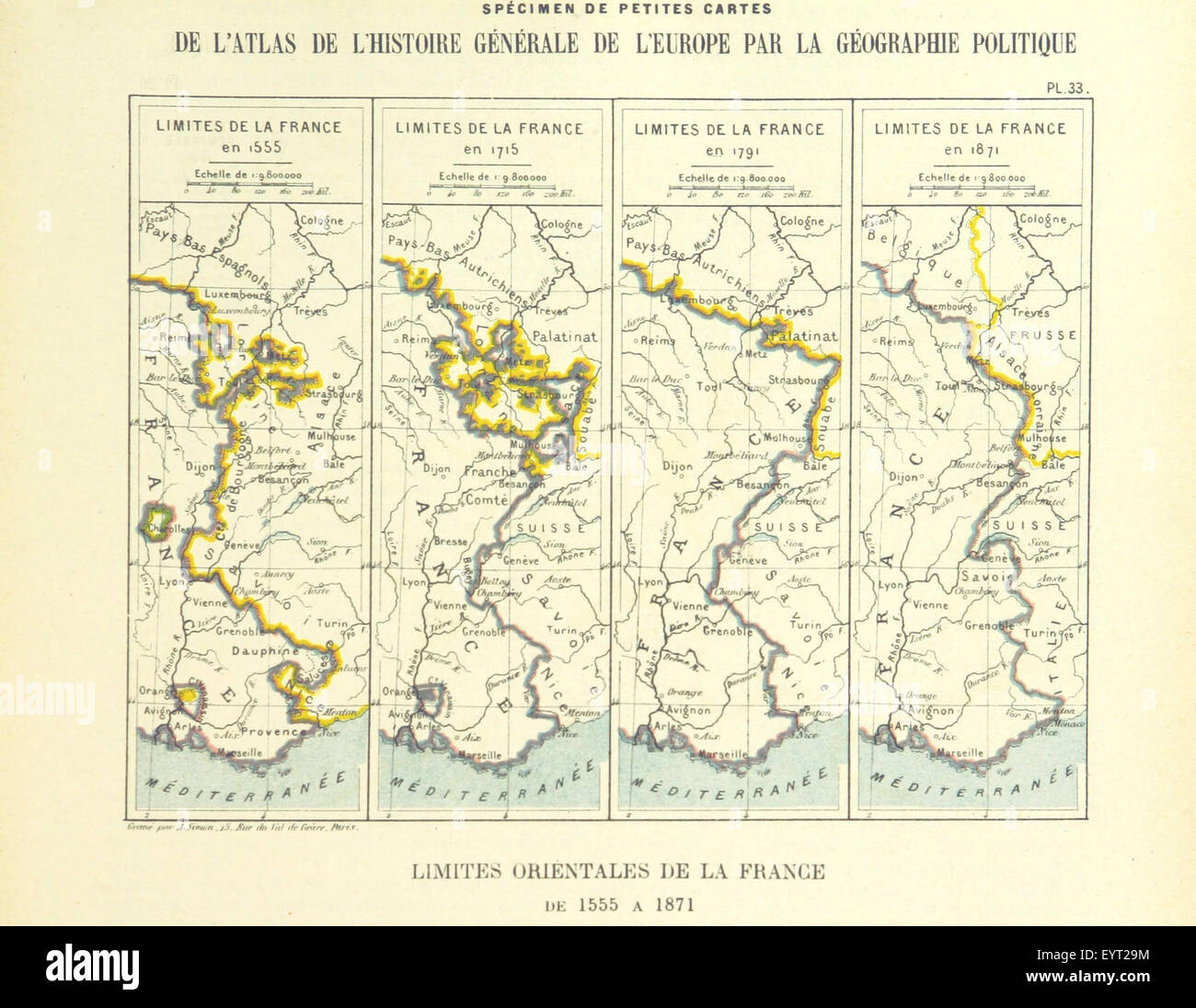 This image from 'Geographie Generale' presents a detailed geographical ...