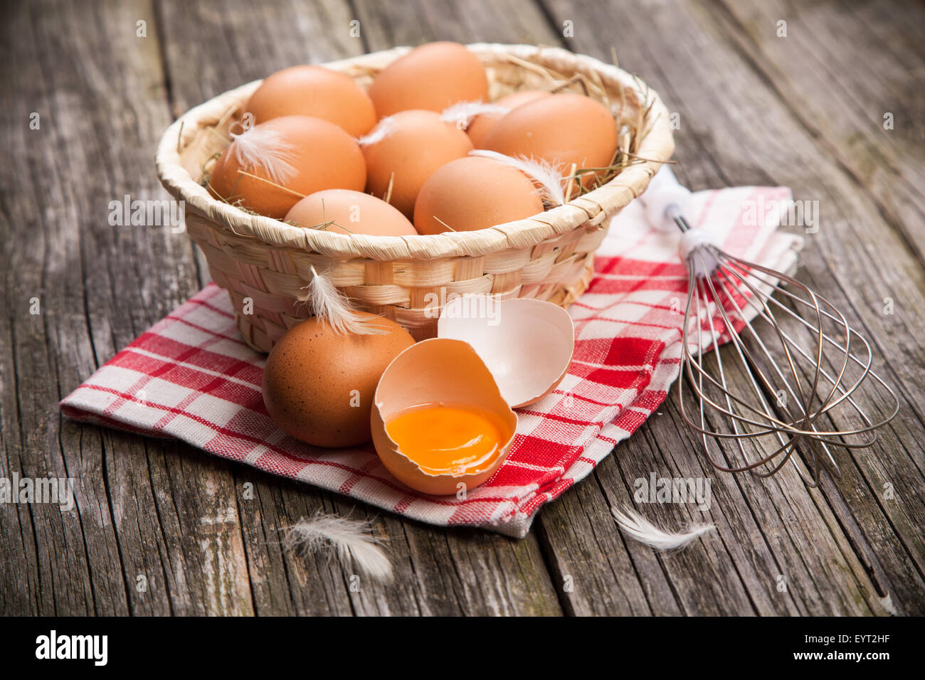 Fresh organic eggs Stock Photo - Alamy