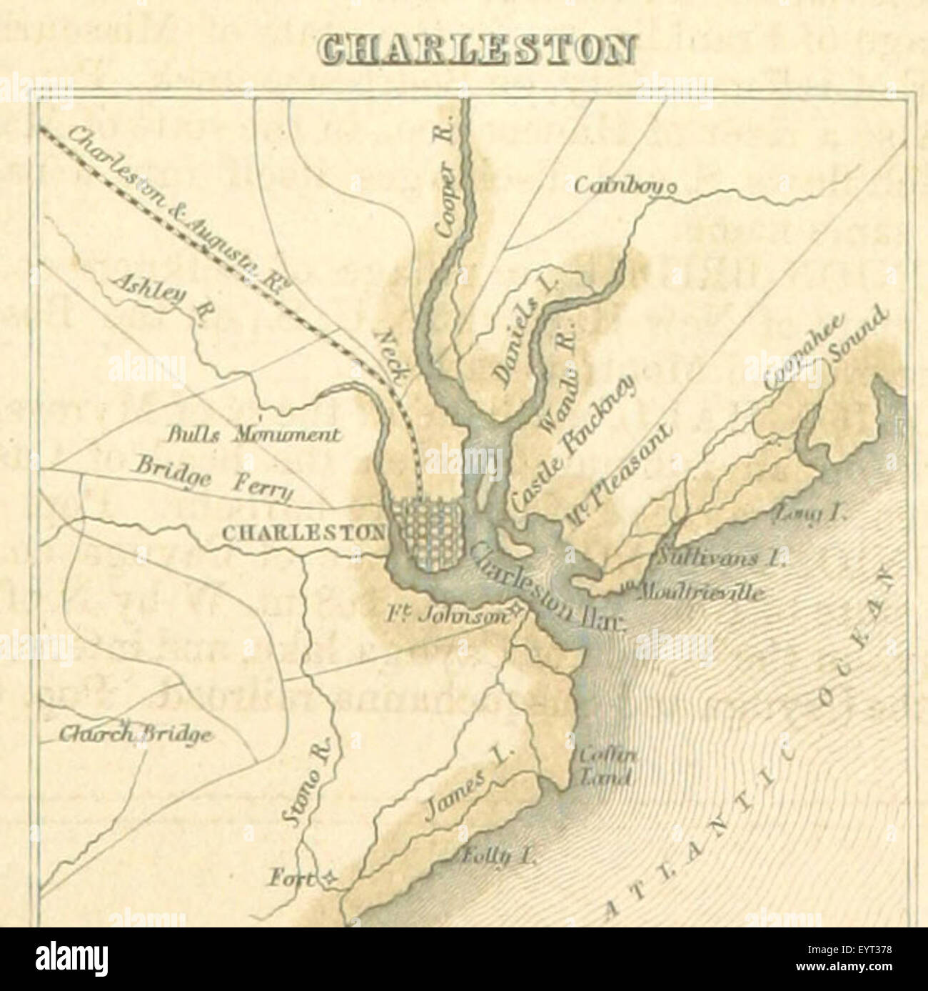 Map extracted from 'A Gazetteer', showing historical and geographical ...