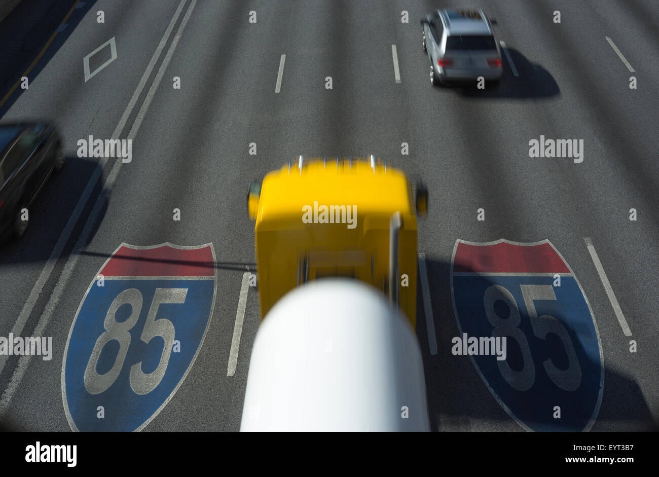 I-75/I-85 INTERSTATE CONNECTOR ATLANTA GEORGIA USA Stock Photo - Alamy